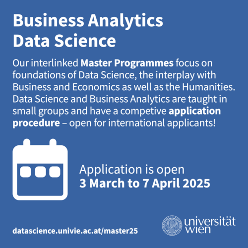 Application for Master programmes Business Analytics & Data Science 2025